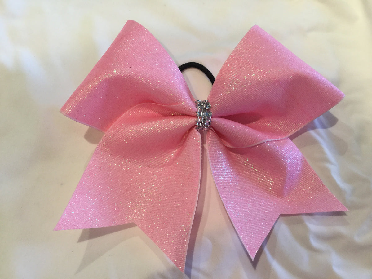 Pink Glitter Cheer Bows | Brenda's Cheer Bows